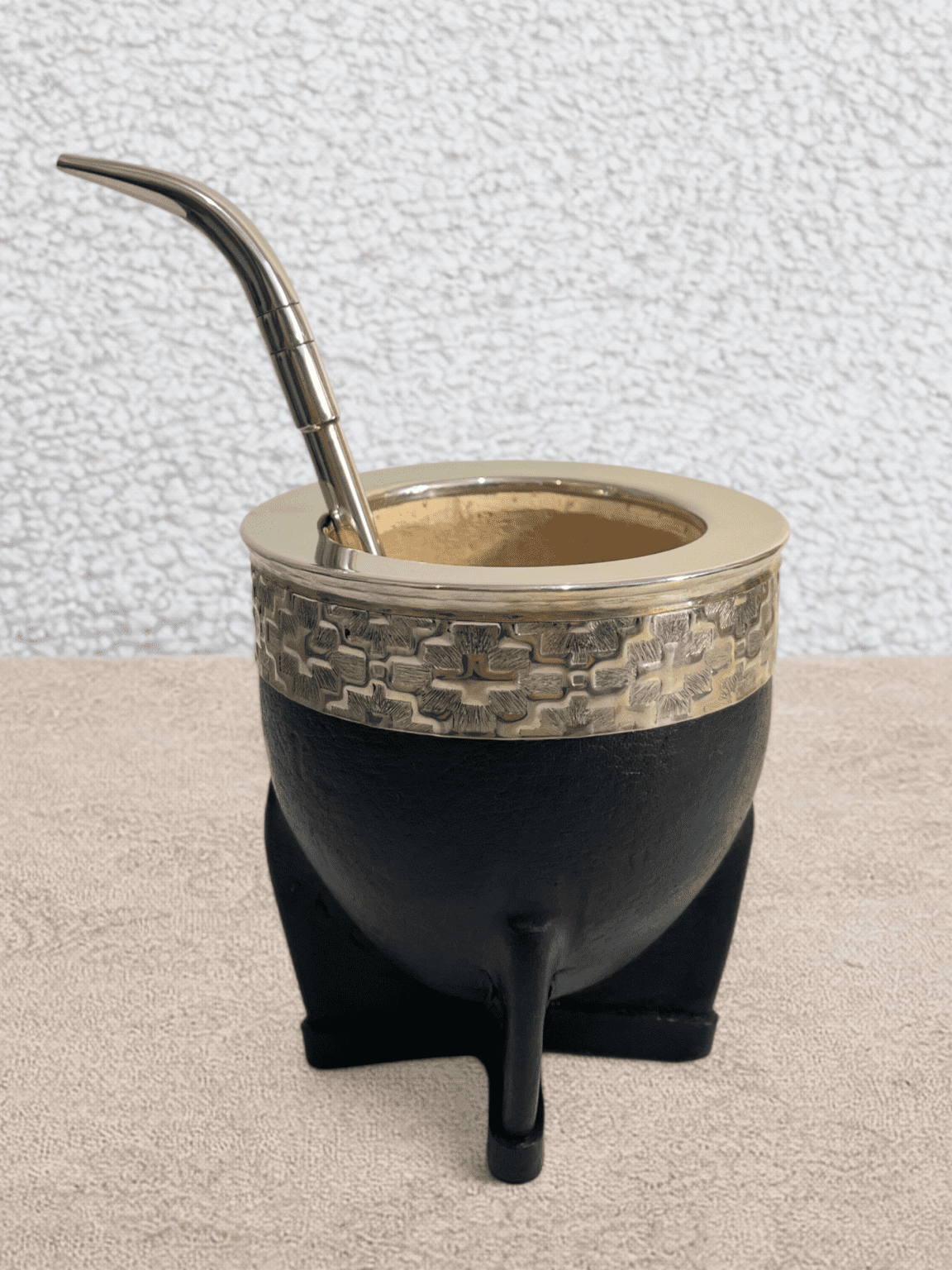 Calebasse à maté impérial personnalisée | Gravure laser sur virola